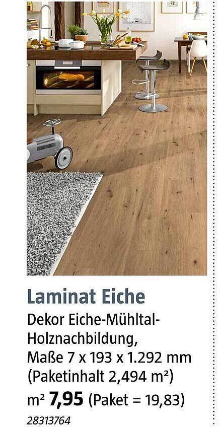 Laminat eiche Angebot bei Bauhaus