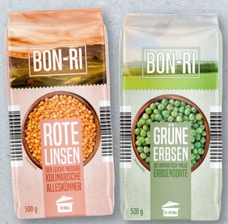 Bon-Ri Hülsenfrüchte 500 g Packung Angebot bei Aldi Süd