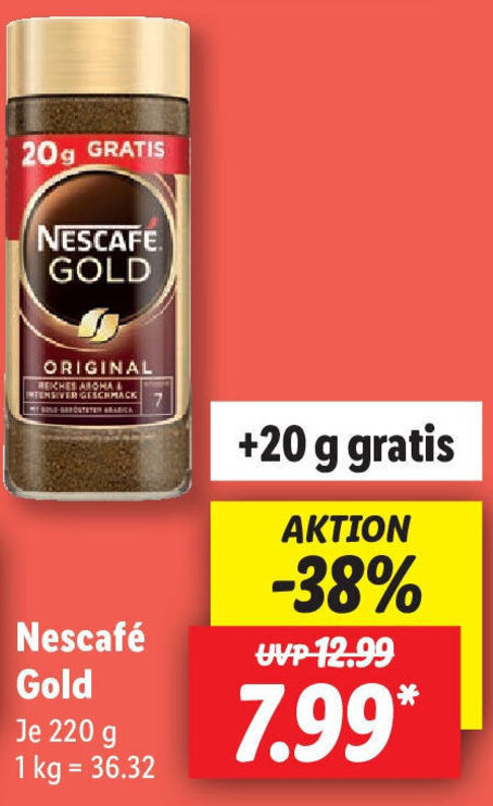 Elegantes Nescaf Gold Angebot Lidl Ebenbild
