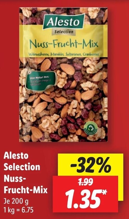 Alesto Selection Nuss Frucht Mix 200 g Angebot bei Lidl