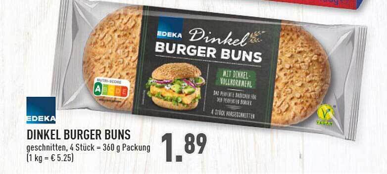 Dinkel burger buns edeka Angebot bei Marktkauf