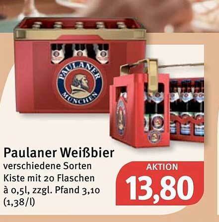 Schãne Paulaner Weiãÿbier Angebot Bild