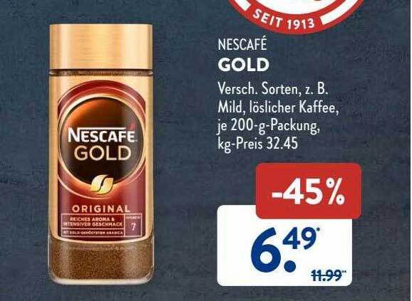 Faszinierend Nescafe Gold Angebot Diese Woche Bild