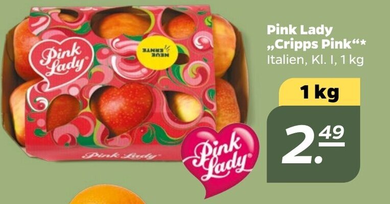 Pink Lady ,,Cripps Pink'' 1 kg Angebot bei NETTO
