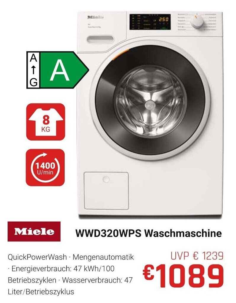 Elegantes Miele Wwd 320 Wps Amazon Bild