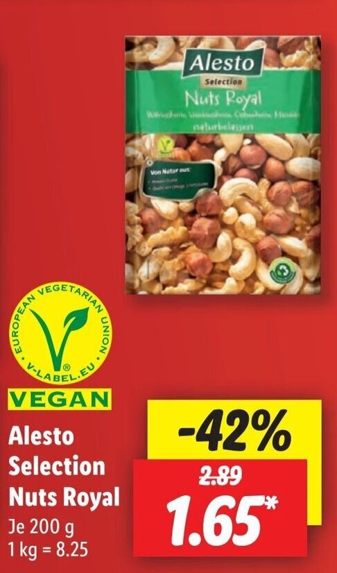 Alesto Selection Nuts Royal 200 g Angebot bei Lidl