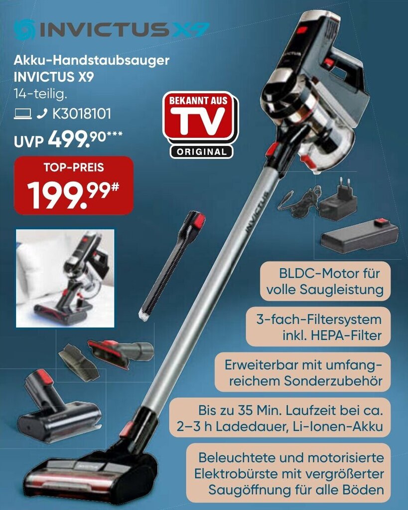 Invictus X9 Akku Handstaubsauger Angebot bei Galeria