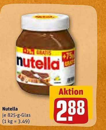 Nutella Angebot bei REWE Kaufpark