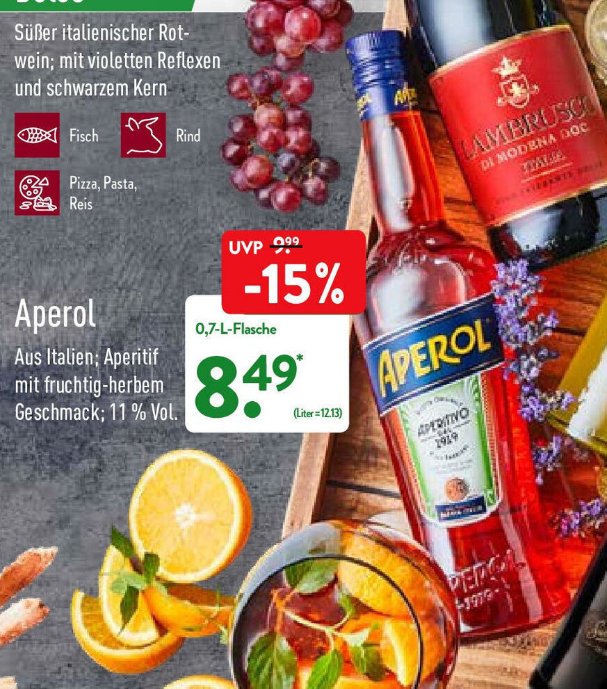 Spannende Aperol Aldi Nord Fotos