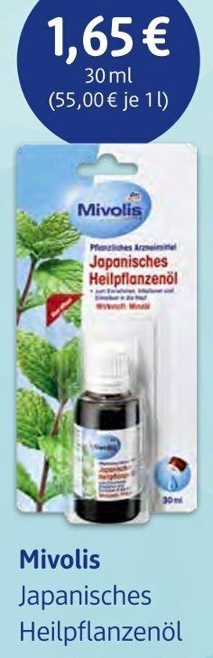 Mivolis Japanisches Heilpflanzenöl 30 ml Angebot bei dm drogerie