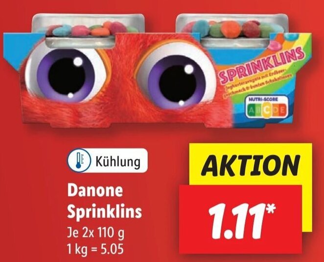 Danone Sprinklins 2x110 g Angebot bei Lidl