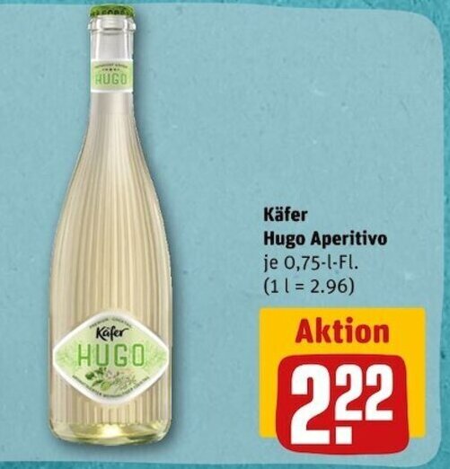 Kafer Hugo Aperitivo 750ml Angebot bei REWE Center