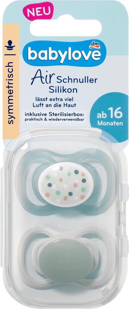 Babylove schnuller air silikon symmetrisch grün, gr.3, ab 16 monate, 2 ...