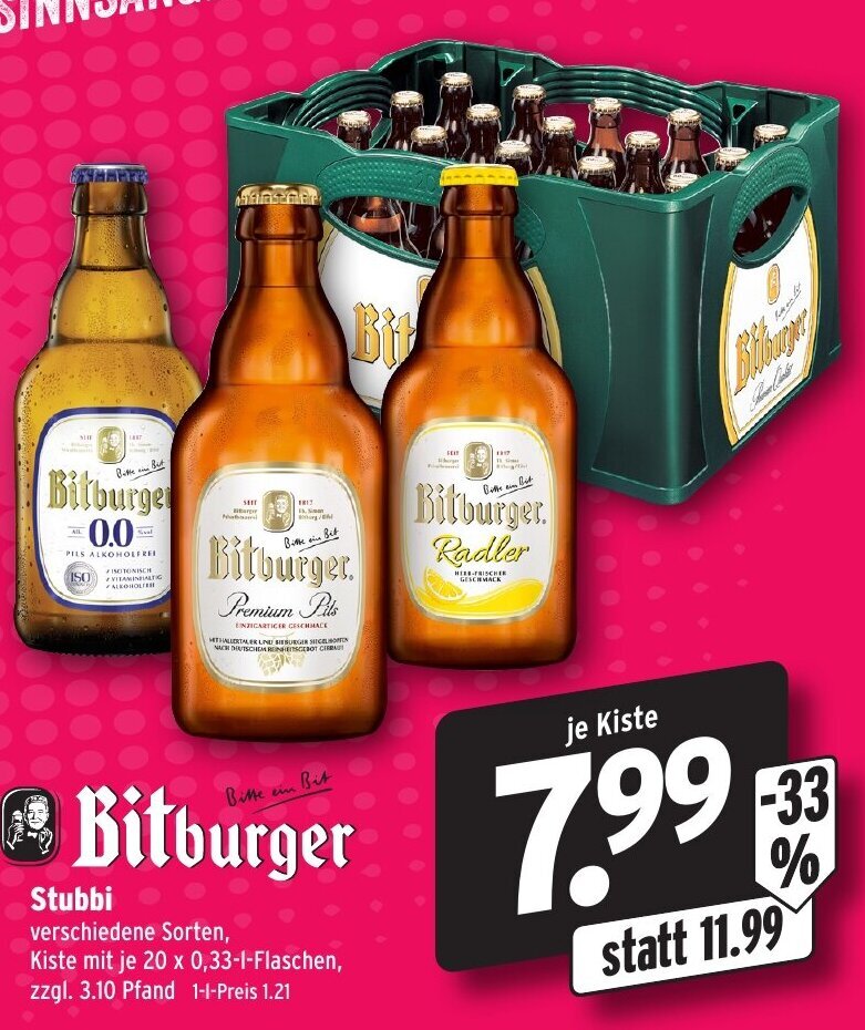 Wunderschöne Bitburger Stubbi Im Angebot Bild