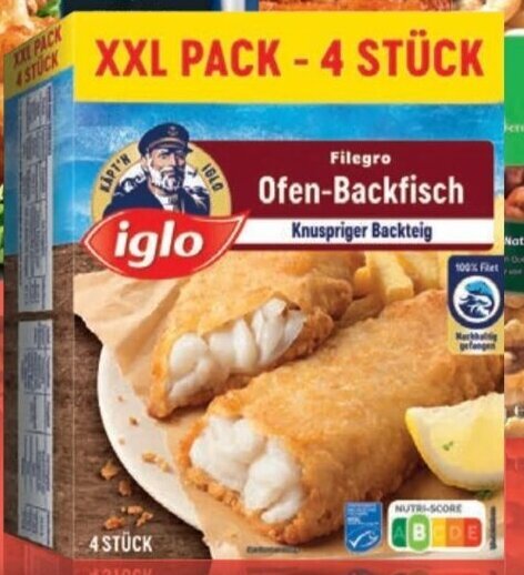 Iglo Filegro Ofen Backfisch XXL 480 g Angebot bei Lidl