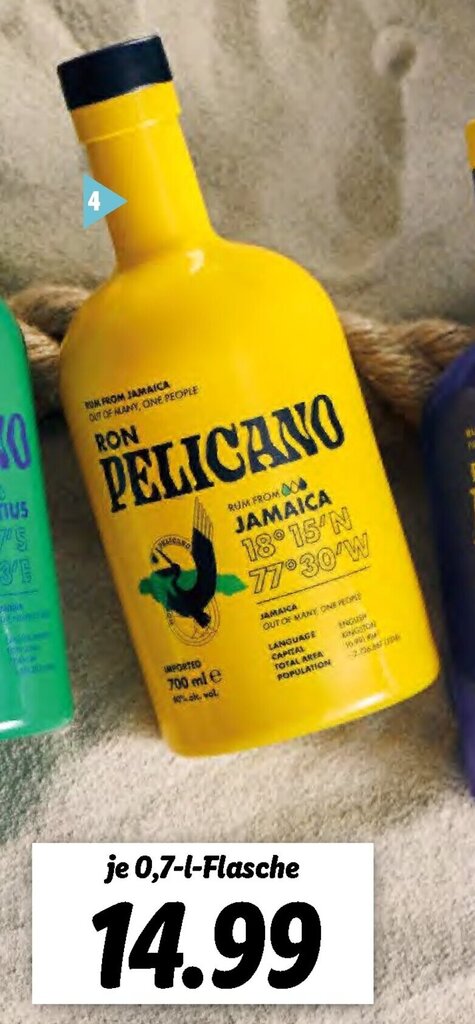 Ron Pelicano Jamaica Rum 0,7L Angebot bei Lidl