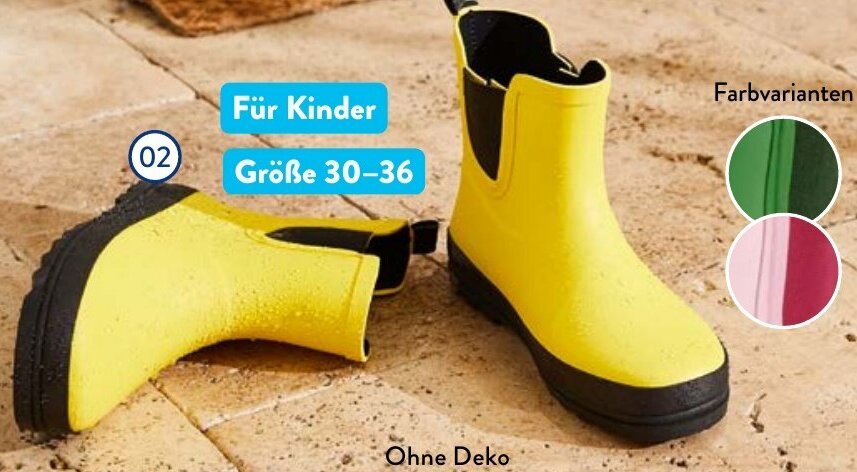 Walkx Kinder Regenbooties Angebot bei Aldi Nord