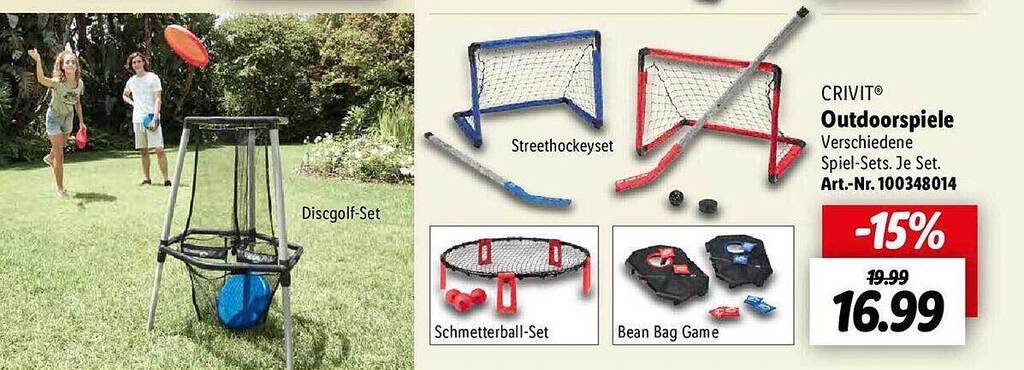 Crivit outdoorspiele Angebot bei Lidl