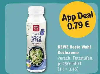 Rewe beste wahl kochcreme Angebot bei REWE