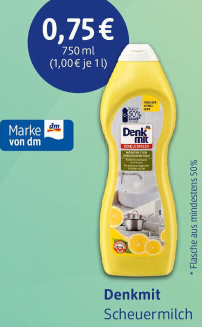 Denkmit Scheuermilch 750 ml Angebot bei dm drogerie