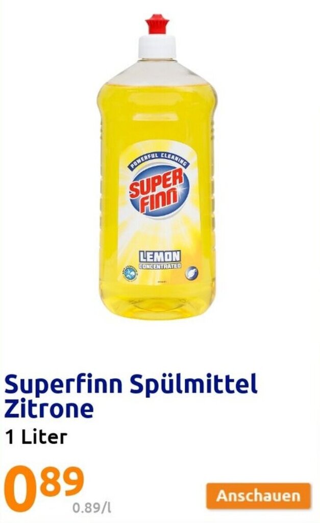 Super Finn Spulmittel 1L Angebot bei Action