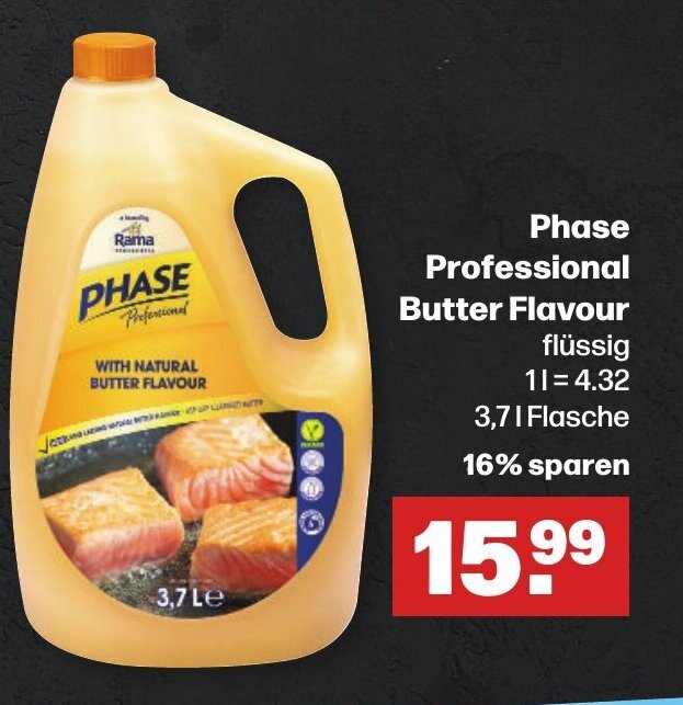 Rama Phase Professional Butter Flavour 3.7L Angebot bei Handelshof