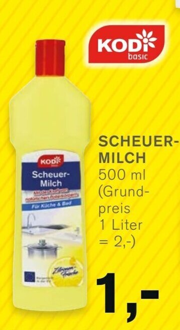 Kodi Basic Scheuermilch 500ml Angebot bei KODi