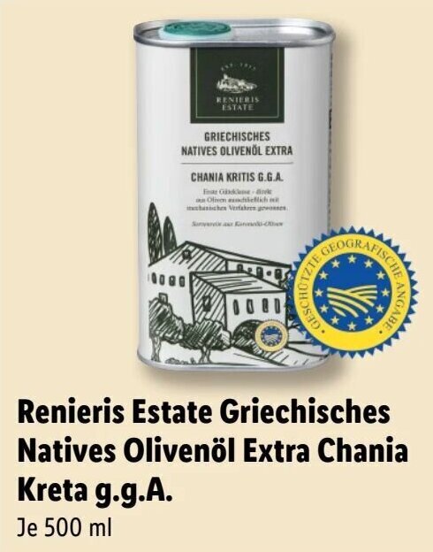 Renieris Estate Griechisches Natives Olivenöl Extra Chania Kreta g.g.A ...
