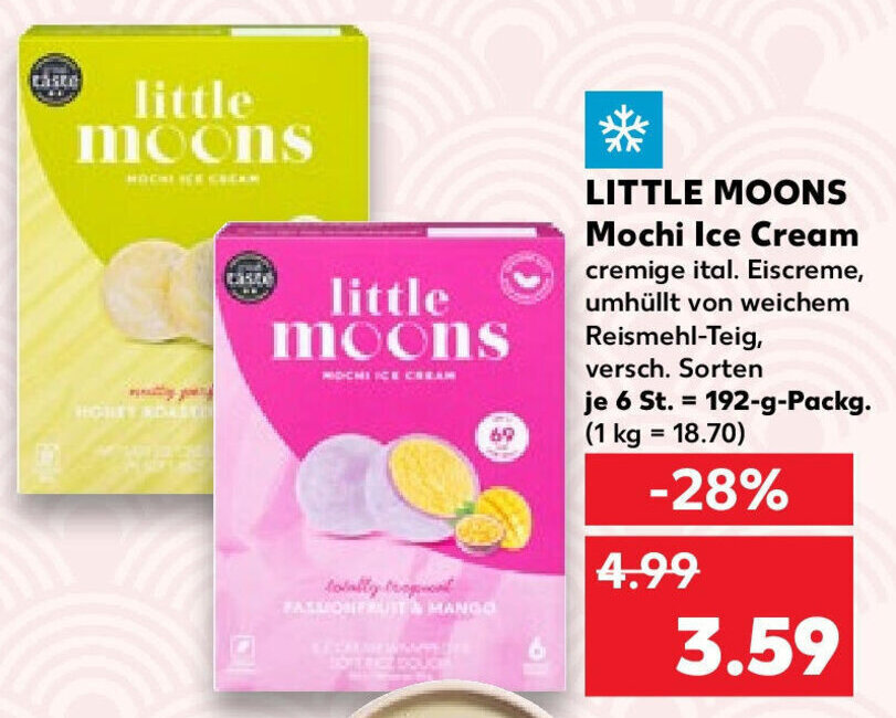 Little Moons Mochi Ice Cream 192 g Packg. Angebot bei Kaufland