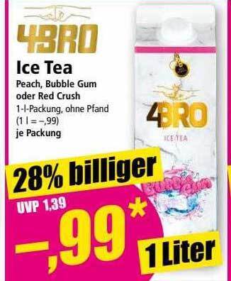 4bro ice tea Angebot bei Norma