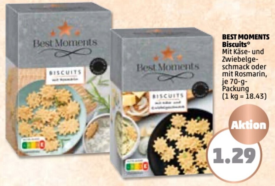 Best Moments Biscuits 70 g Packung Angebot bei PENNY