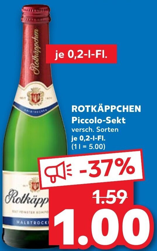 Schöne Rotkäppchen Piccolo Lidl Ebenbild