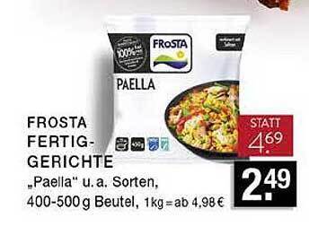 Frosta fertiggerichte „paella“ Angebot bei Edeka Zurheide