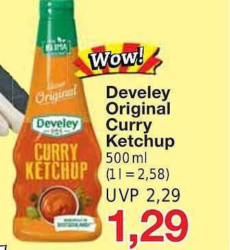 Develey origianl curry ketchup Angebot bei Jawoll