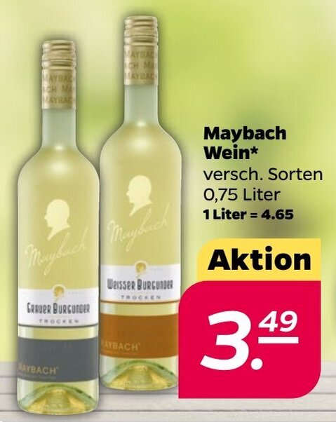 Maybach Wein 0,75 Liter Angebot bei NETTO