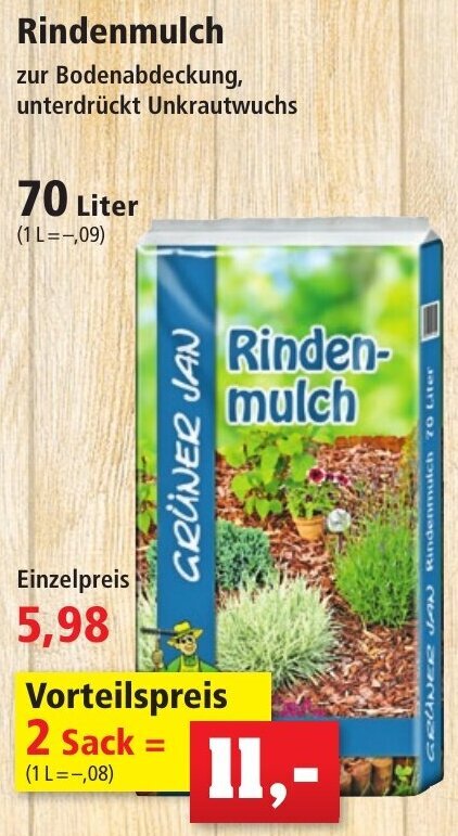 Rindenmulch 70 Liter Angebot bei Thomas Philipps