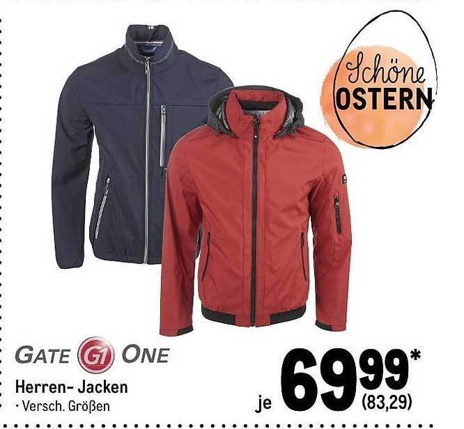 Gate g1 one herren-jacken Angebot bei METRO
