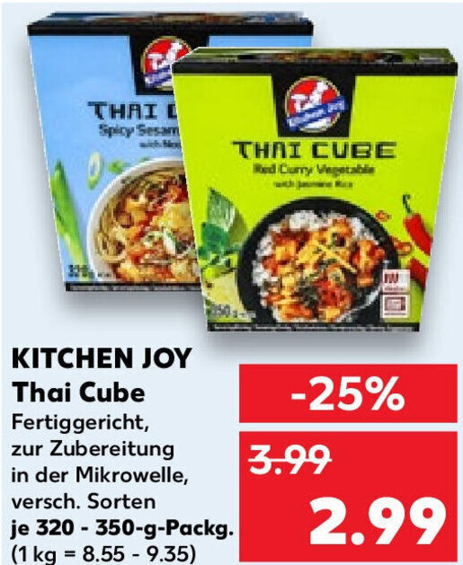 Kitchen Joy Thai Cube 320-350 g Packg. Angebot bei Kaufland