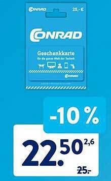 Conrad geschenkkarte Angebot bei Aldi Süd