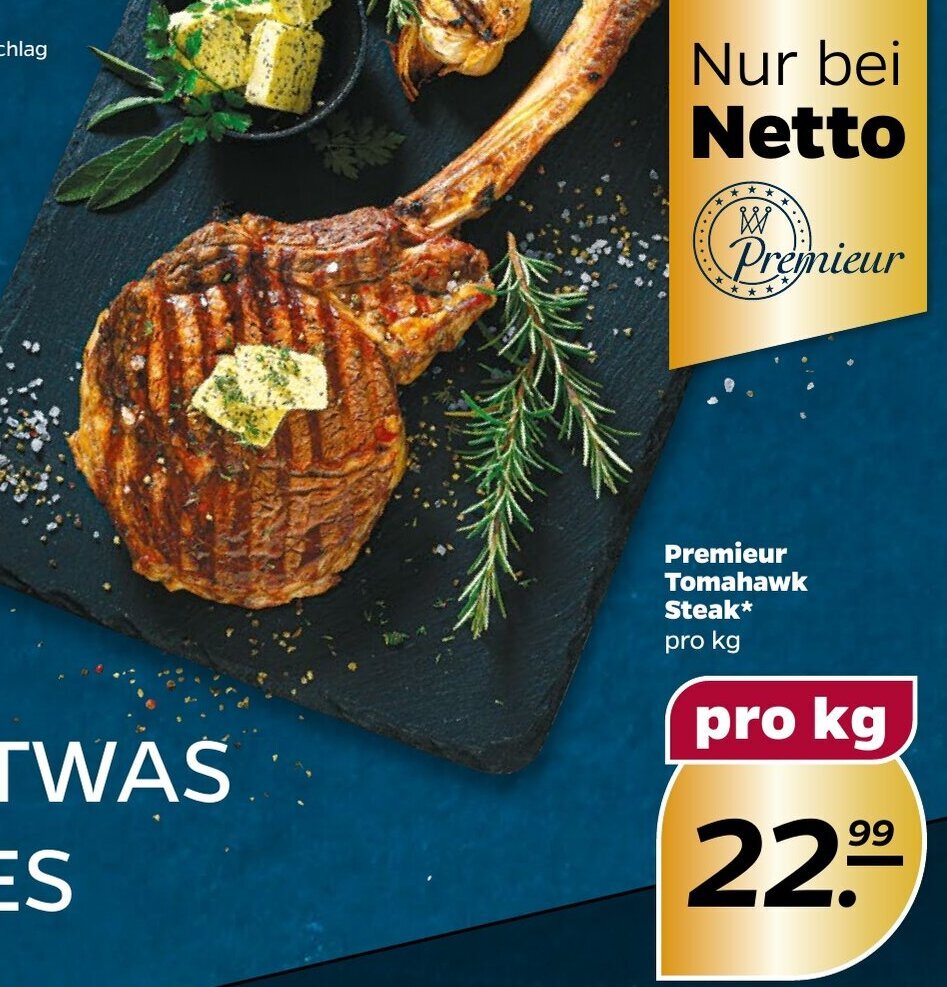 Premieur Tomahawk Steak Angebot bei NETTO