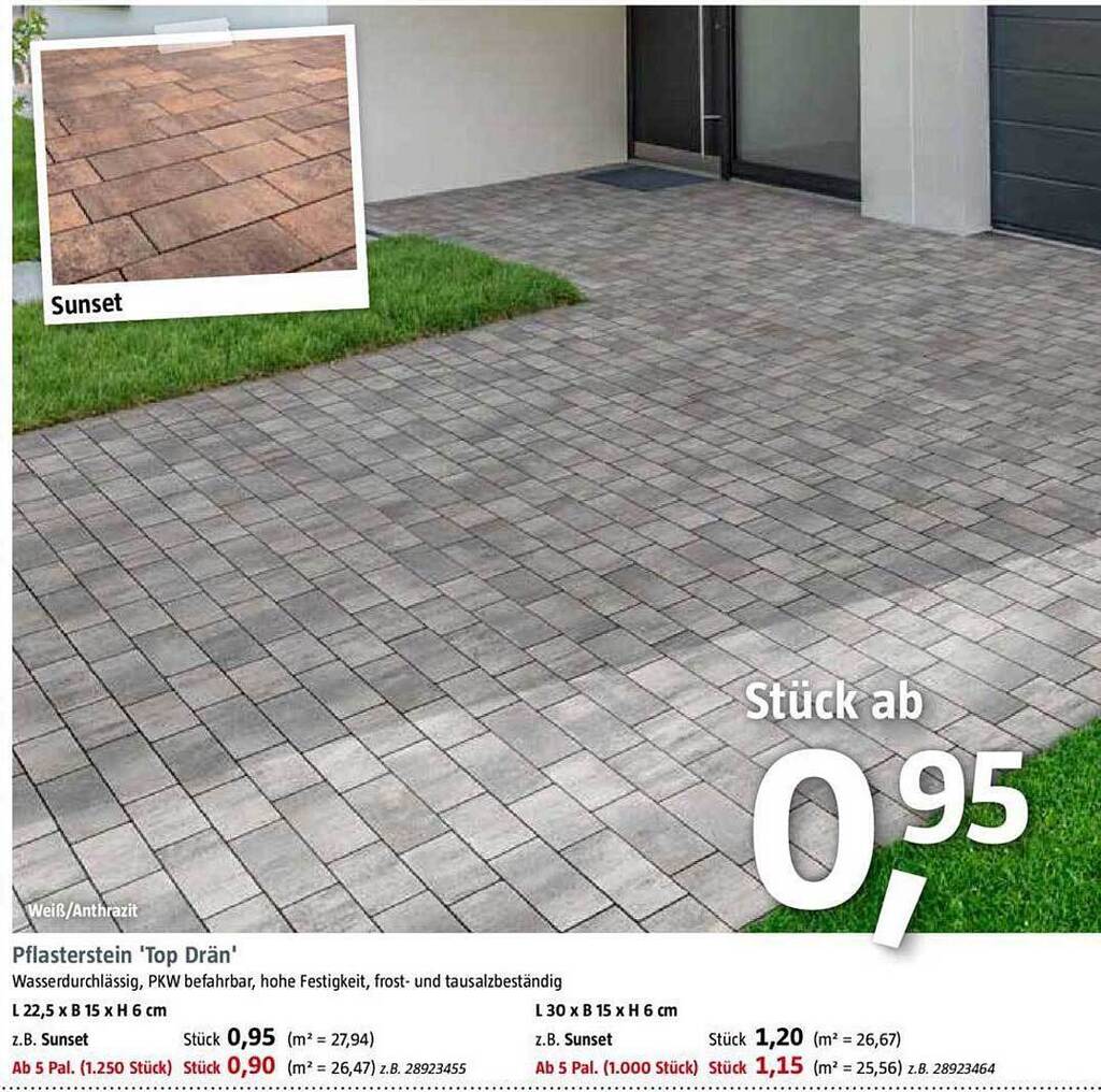 Pflasterstein 'top drän' Angebot bei Bauhaus