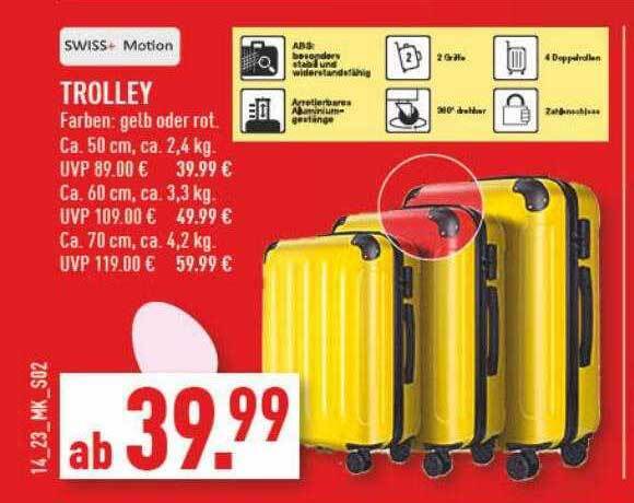 Trolley swiss+ motion Angebot bei Marktkauf