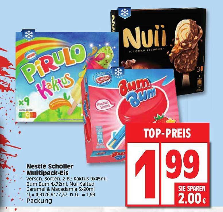 Nestlé schöller multipack-eis Angebot bei Edeka
