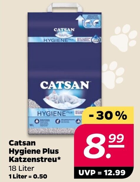 Catsan Hygiene Plus Katzenstreu 18 L Angebot bei NETTO