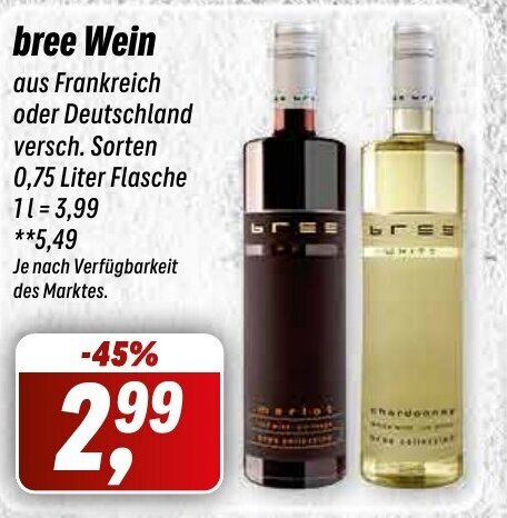 Elegantes Bree Wein Angebot Diese Woche Ebenbild