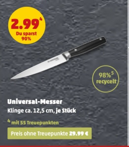 Berndes RE-GENERATION Universal-Messer Klinge ca. 12,5 cm Angebot bei PENNY