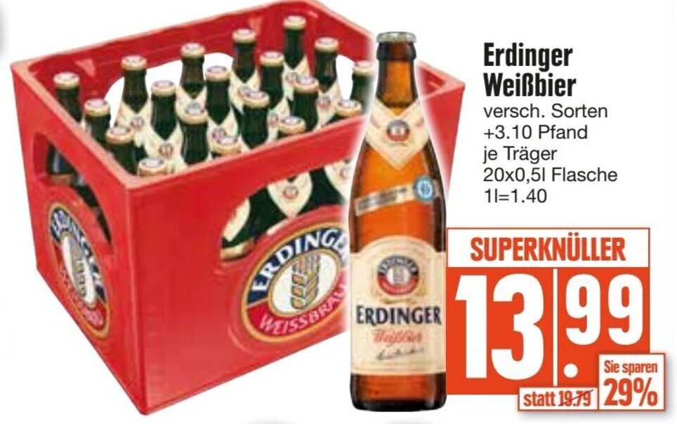Erdinger Angebot Edeka