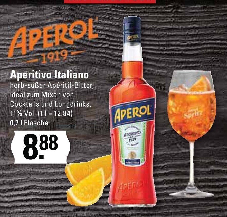 Aperol Aperitivo 700ml Angebot bei Edeka