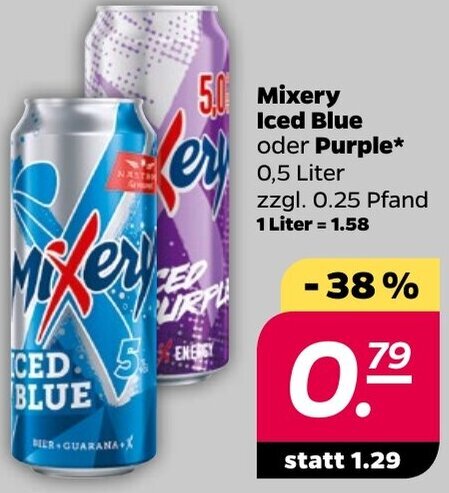 Mixery Iced Blue oder Purple* 0,5 Liter Angebot bei NETTO