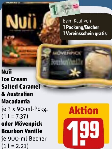 Nuii Ice Cream Salted Caramel & Australian Macadamia 3 x 90-ml-Pckg ...